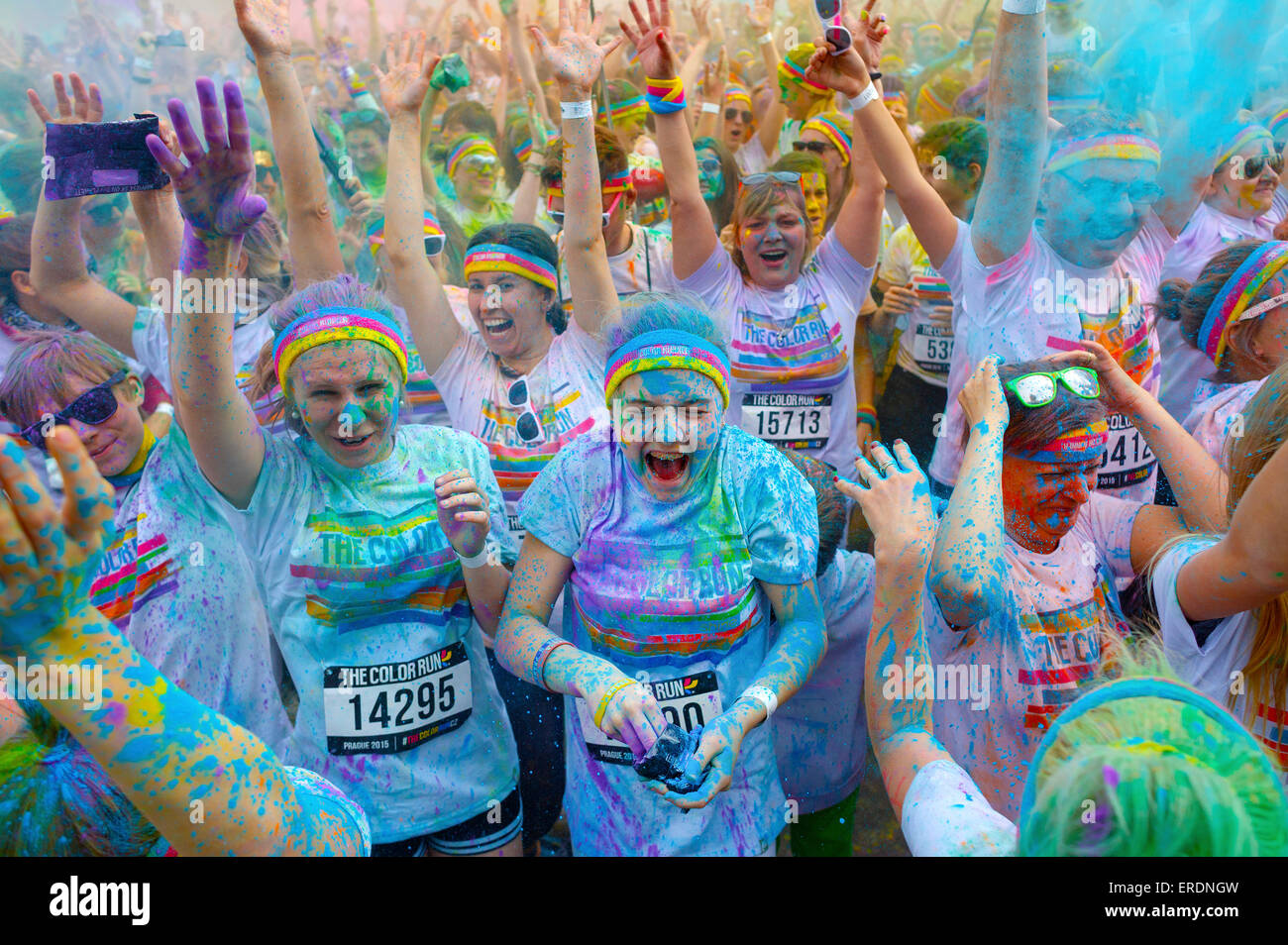 The Color Run Stock Photo - Alamy