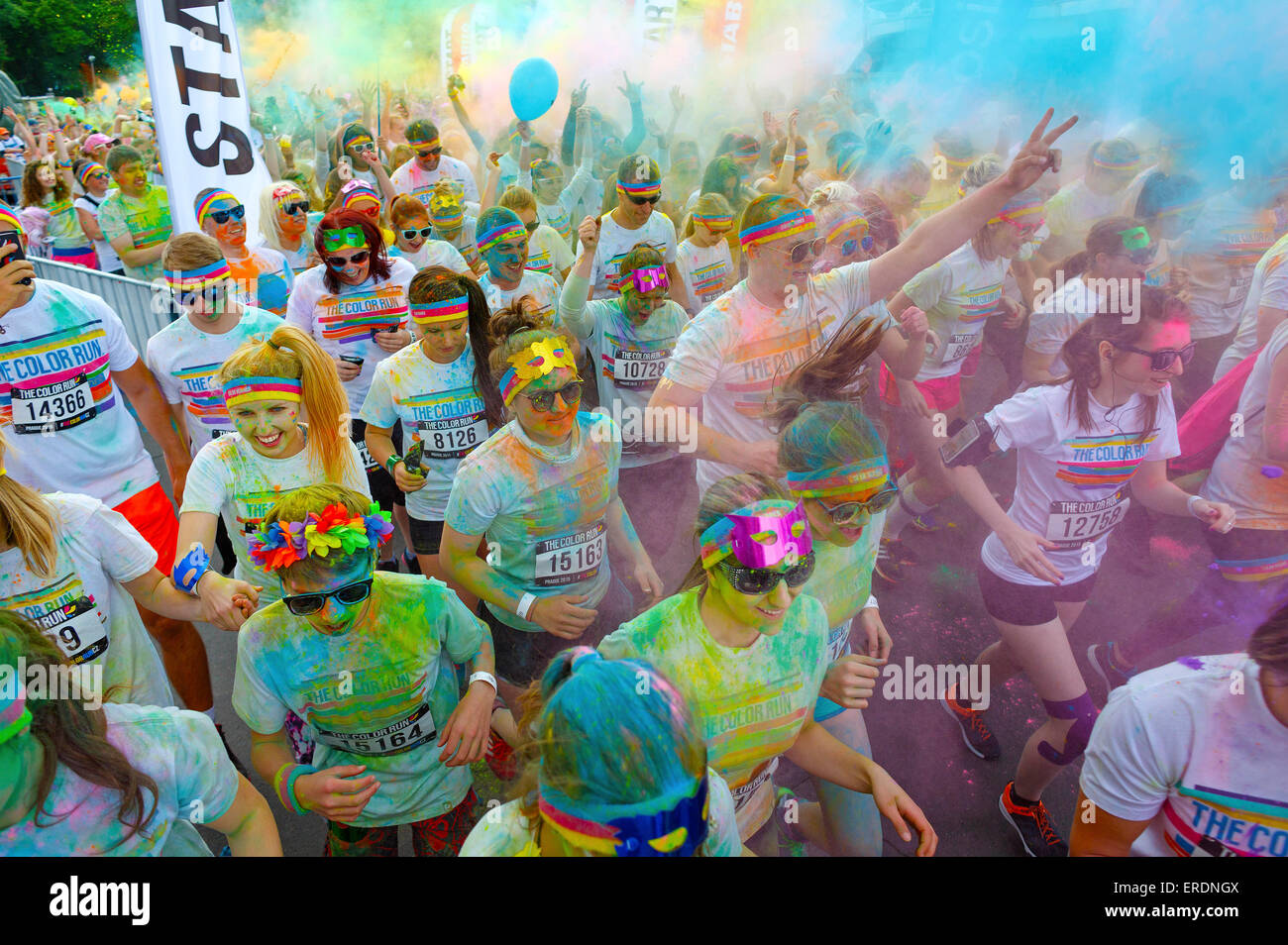 The Color Run Stock Photo - Alamy