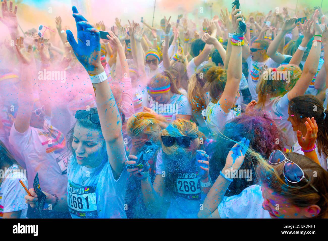 The Color Run Stock Photo - Alamy