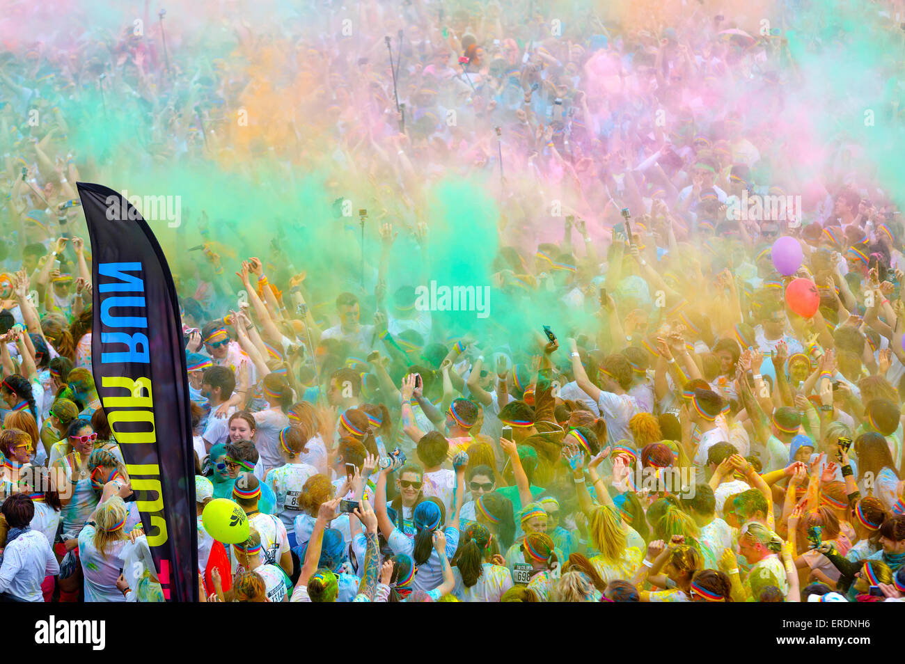 The Color Run Stock Photo - Alamy