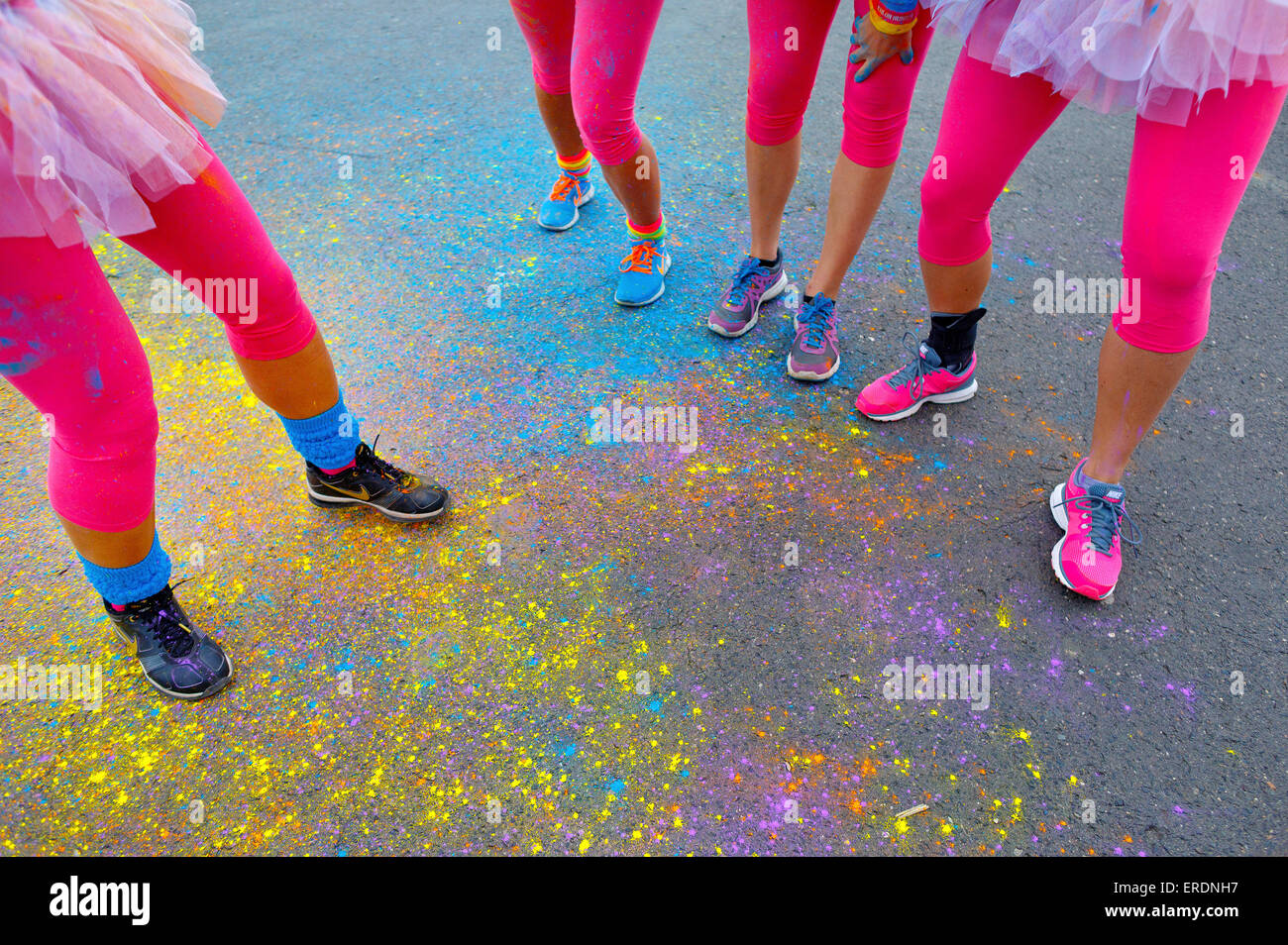 The Color Run Stock Photo - Alamy