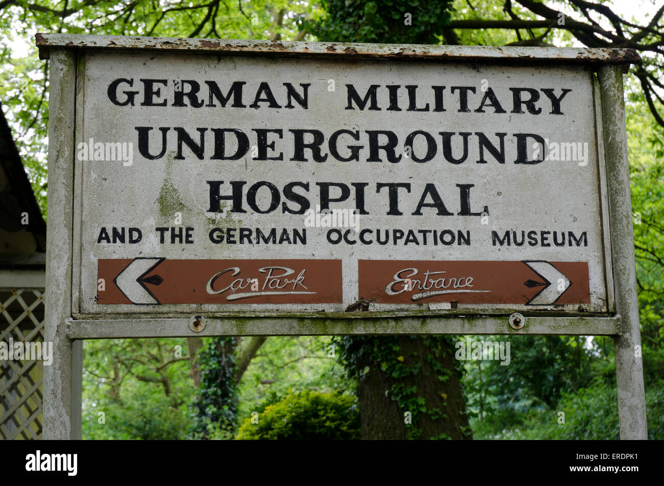 German Military Underground Hospital Guernsey Channel Islands Stock ...