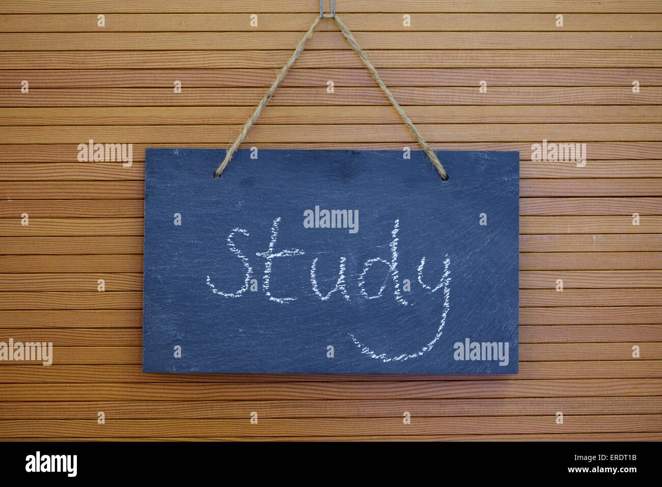 small chalk slate message board Stock Photo - Alamy