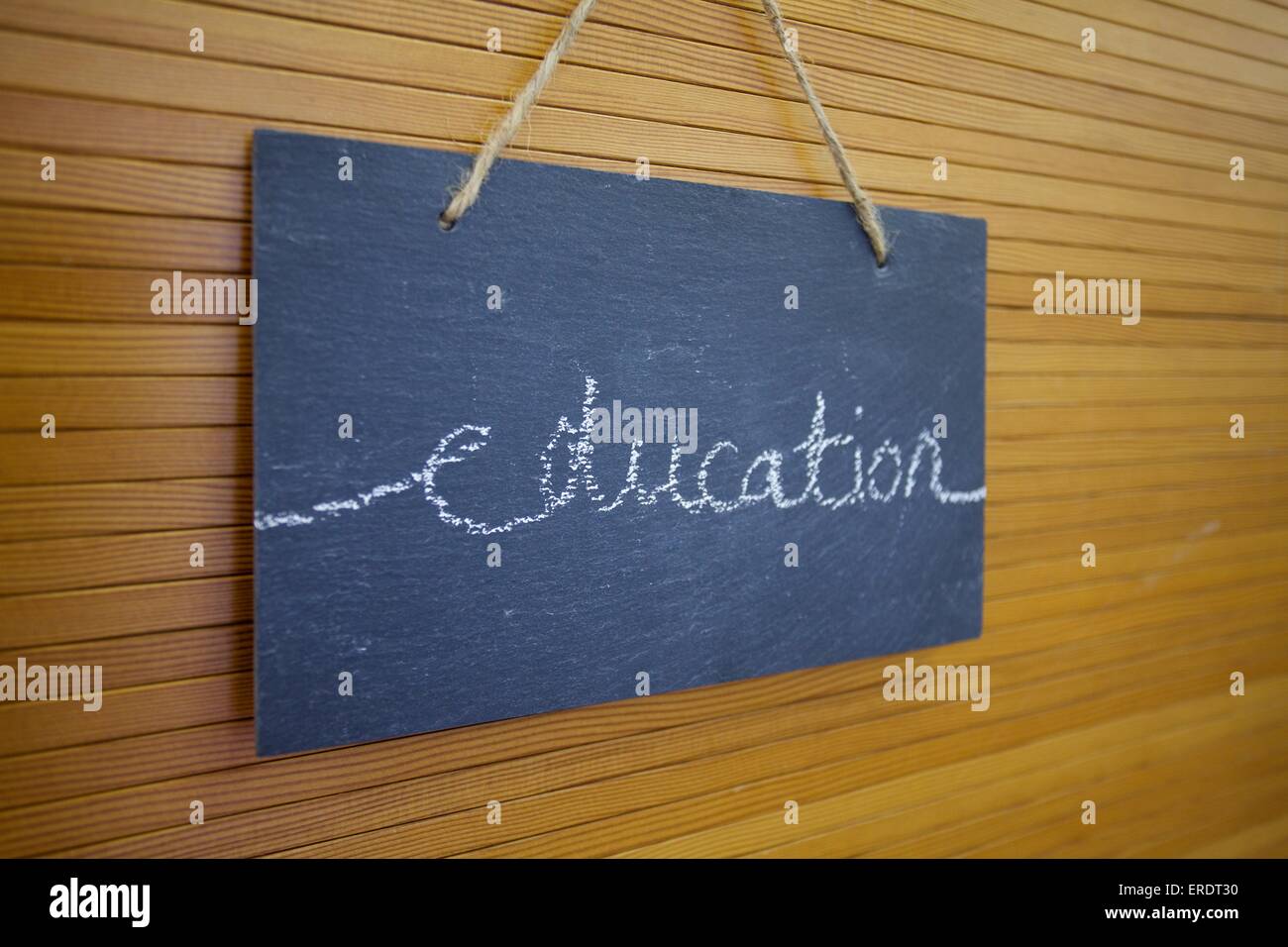 small chalk slate message board Stock Photo - Alamy