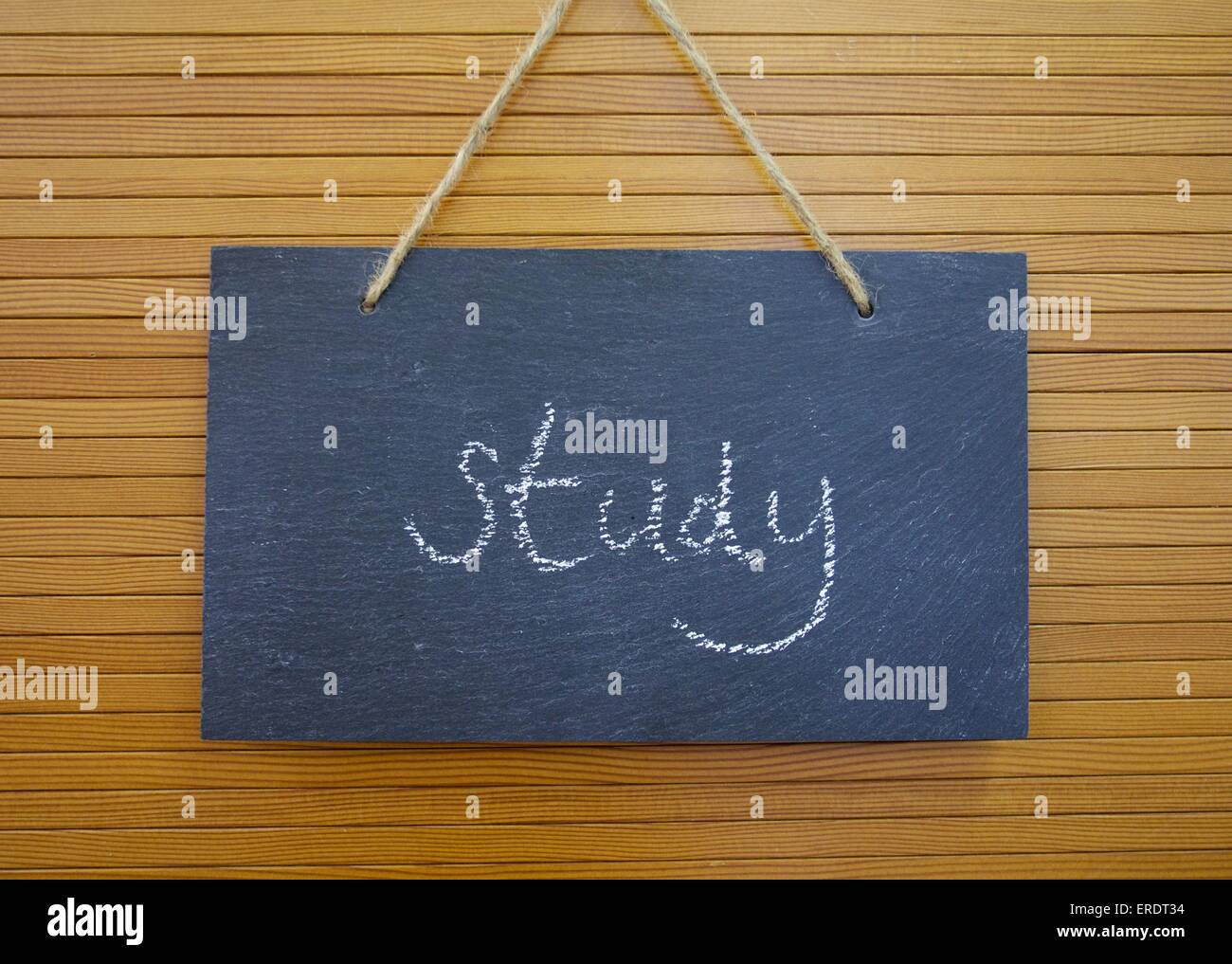 small chalk slate message board Stock Photo - Alamy