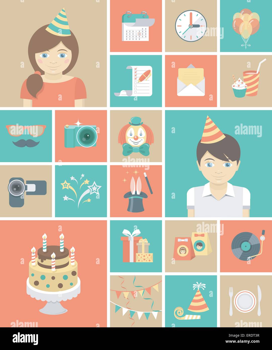 Children goodie bag Stock Vector Images - Alamy