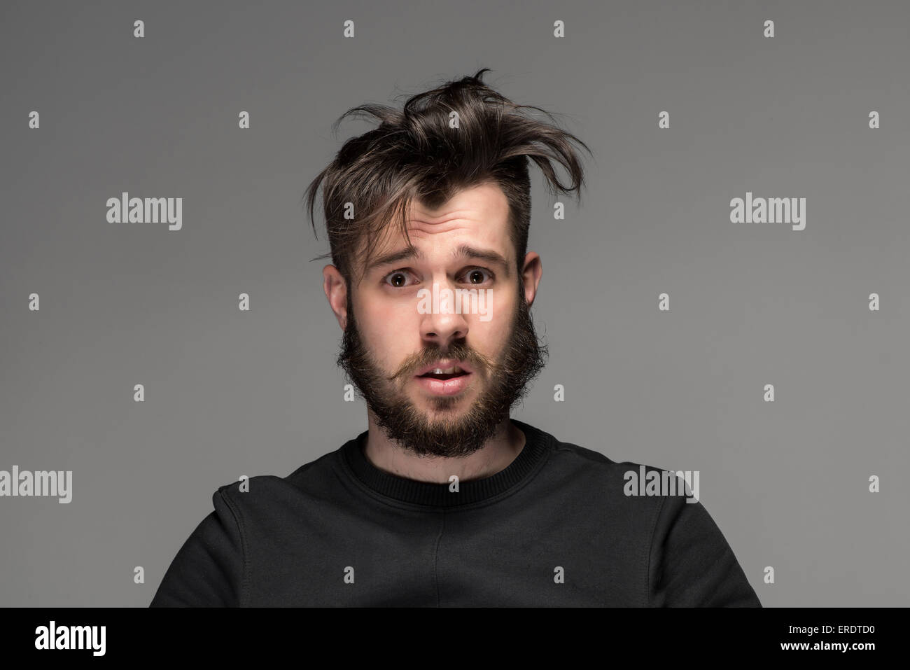 Man tousled hair hi-res stock photography and images - Alamy