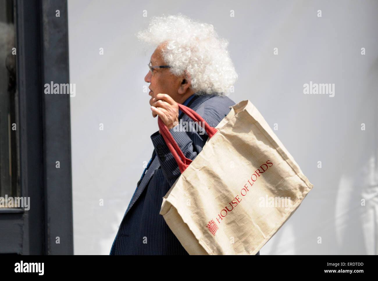 Lord Desai - Meghnad Jagdishchandra Desai - with House of Lords bag ...