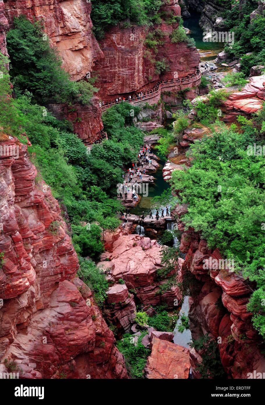 Beijing, China's Henan Province. 9th June, 2011. Toursits visit the ...