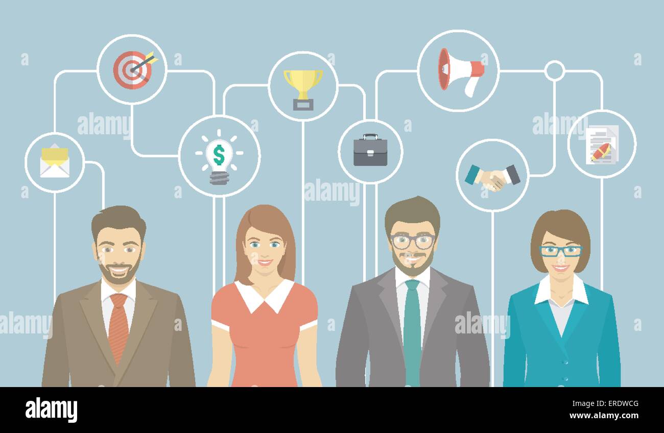 Group of men in suits Stock Vector Images - Alamy