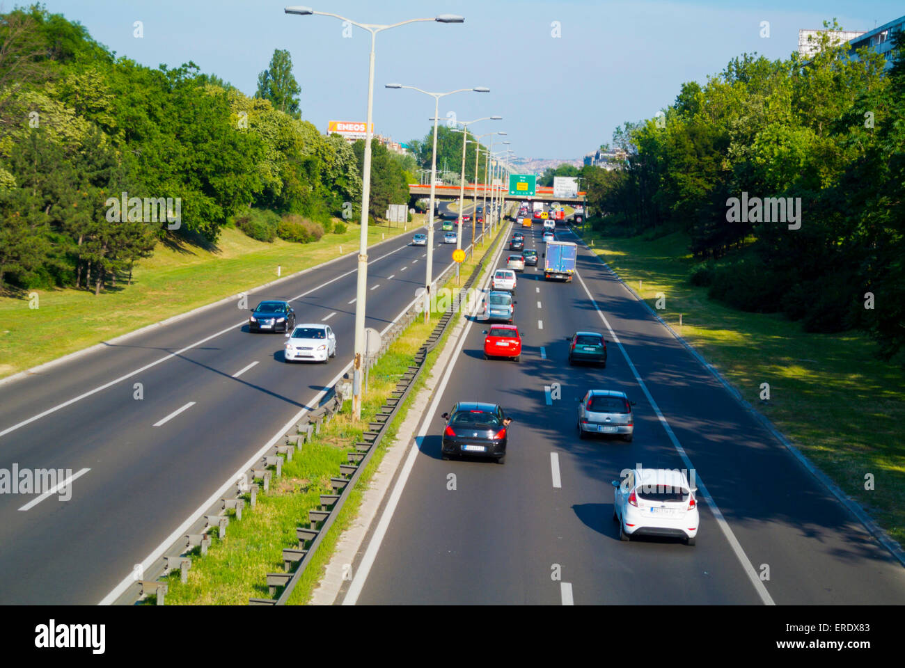 E 70, motorway going towards aeroport, Studentski Grad, Belgrade ...