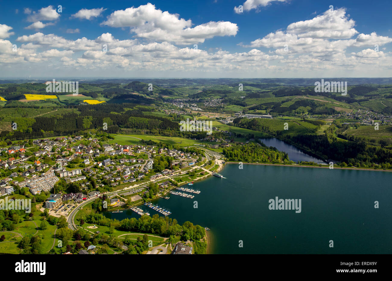 Sorpe Dam, Langscheid, Sundern, Sauerland, North Rhine-Westphalia ...