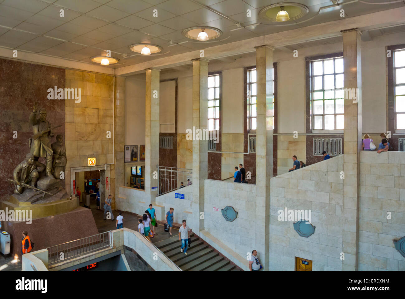Partizanskaya metro station, Izmailovo district, Moscow, Russia, Europe ...
