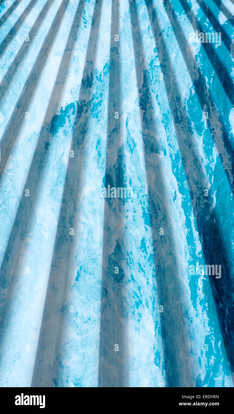 blue retro rays - abstract graphic design Stock Photo - Alamy