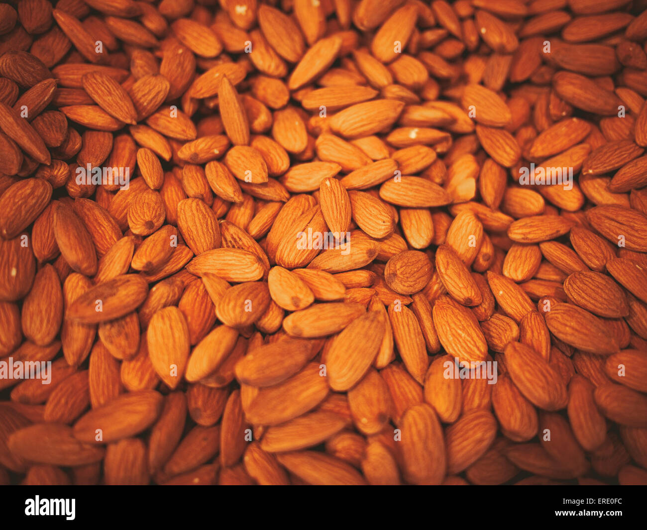 Close up of pile of almonds Stock Photo - Alamy