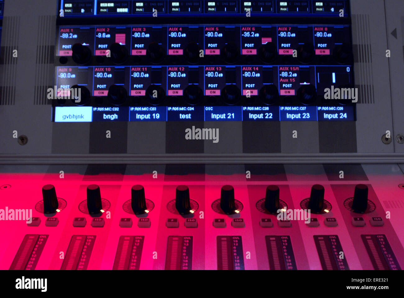 Lighting control desk Stock Photo - Alamy