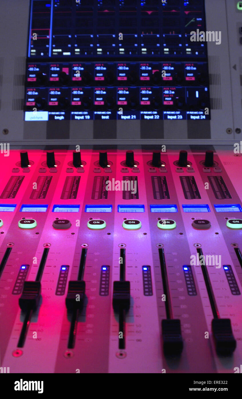 Lighting control desk Stock Photo - Alamy