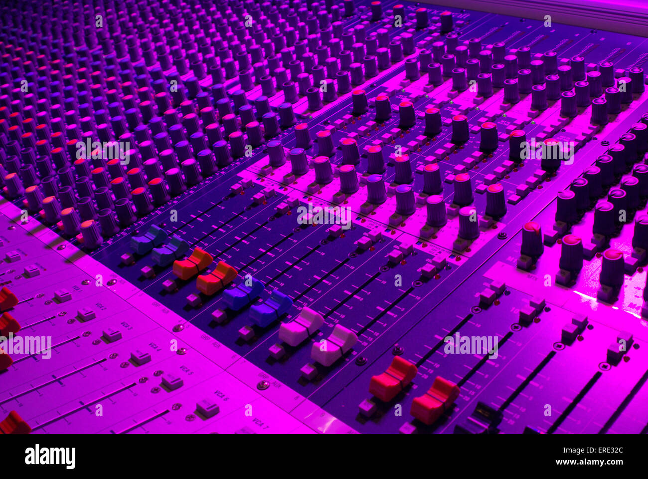 Knobs On Mixing Console High Resolution Stock Photography and Images ...