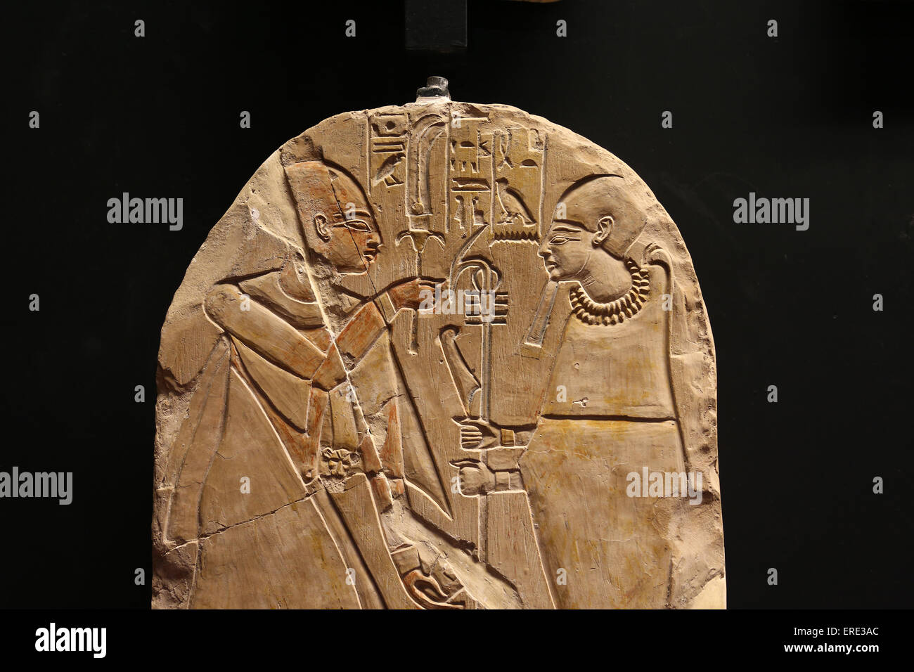 Stela dedicated to the god Ptah by Nakhtemmut. Limestone. Deir-el ...