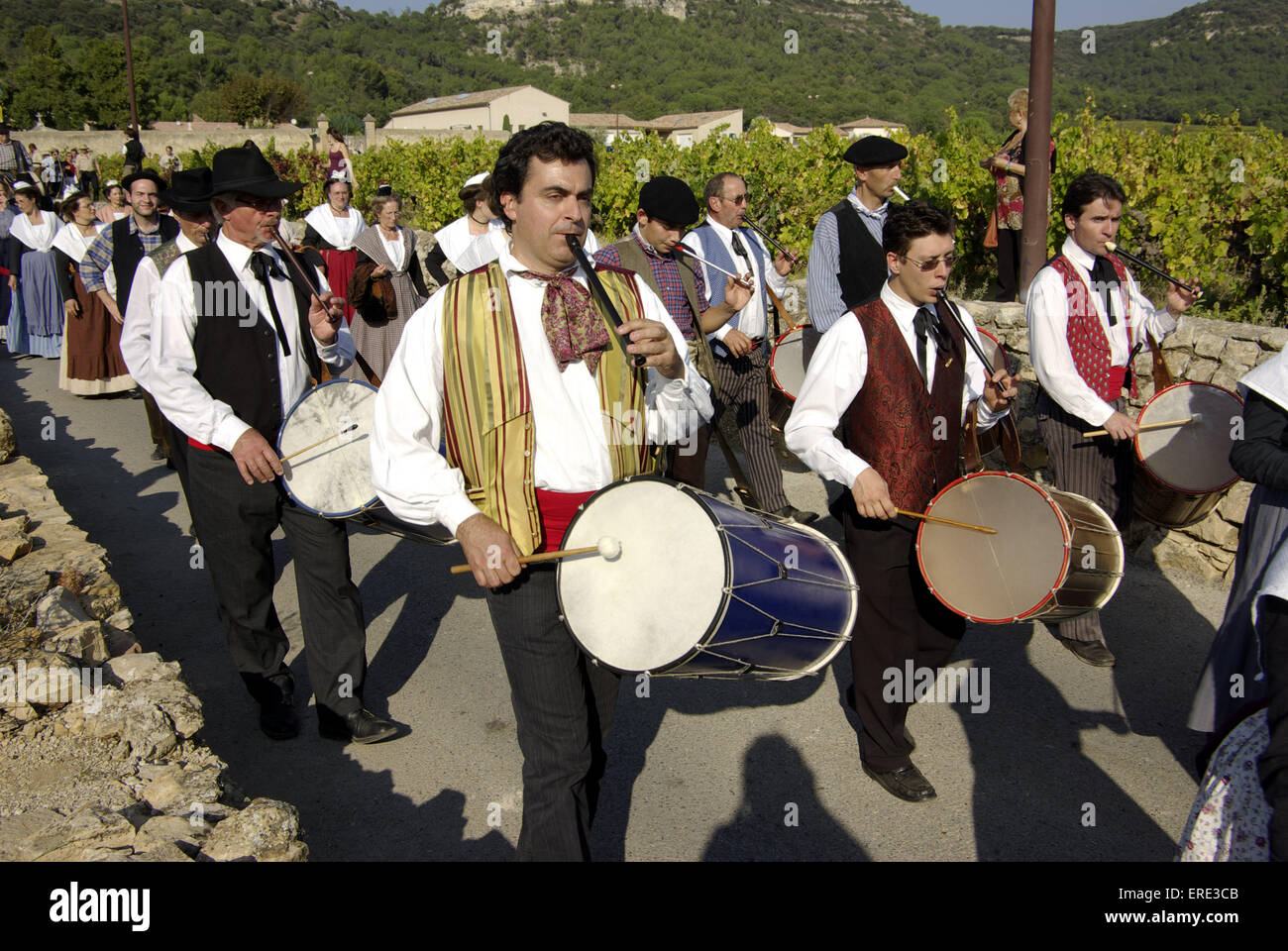 Provençal musicians in costume. A group of Provençal musicians in ...