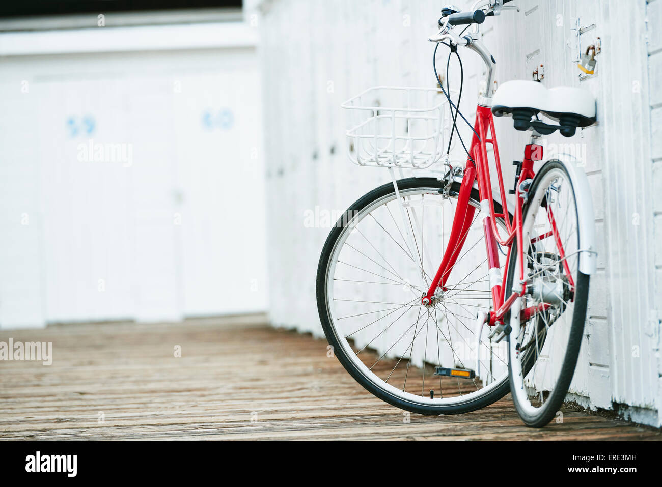 Leaning on bicycle hi-res stock photography and images - Alamy