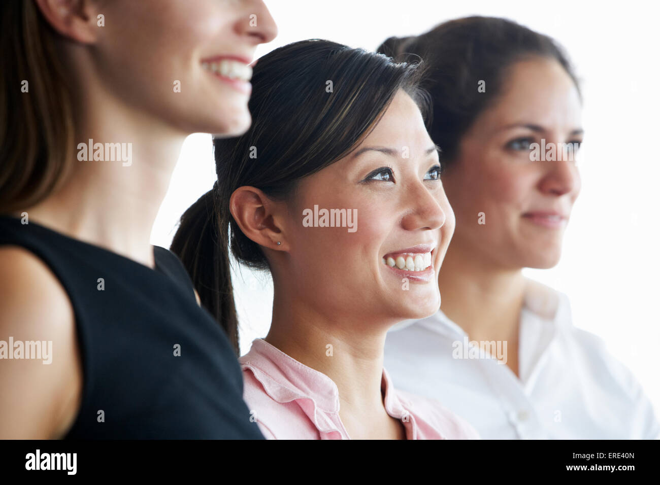 Group Of Delegates Listening To Presentation At Conference Stock Photo ...