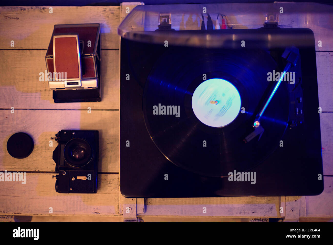 Record player old fashioned hi-res stock photography and images - Alamy