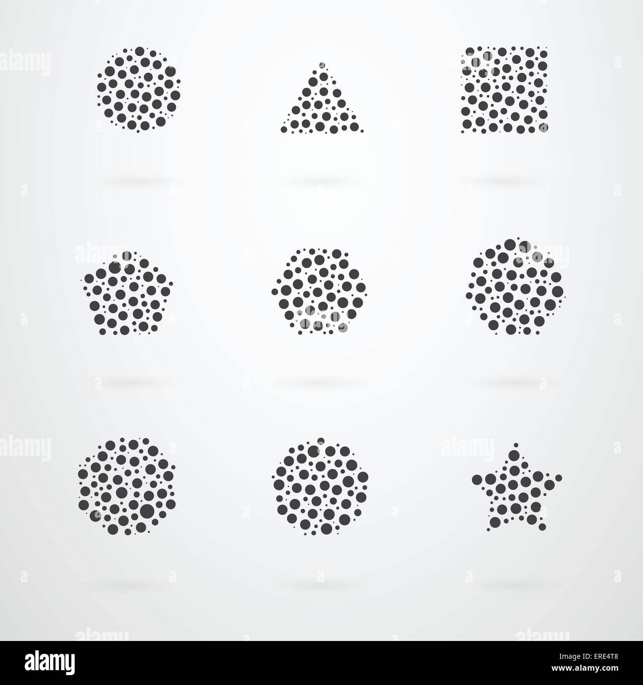 Basic Geometric Shapes Vector Icon Set Stock Vector Image & Art - Alamy