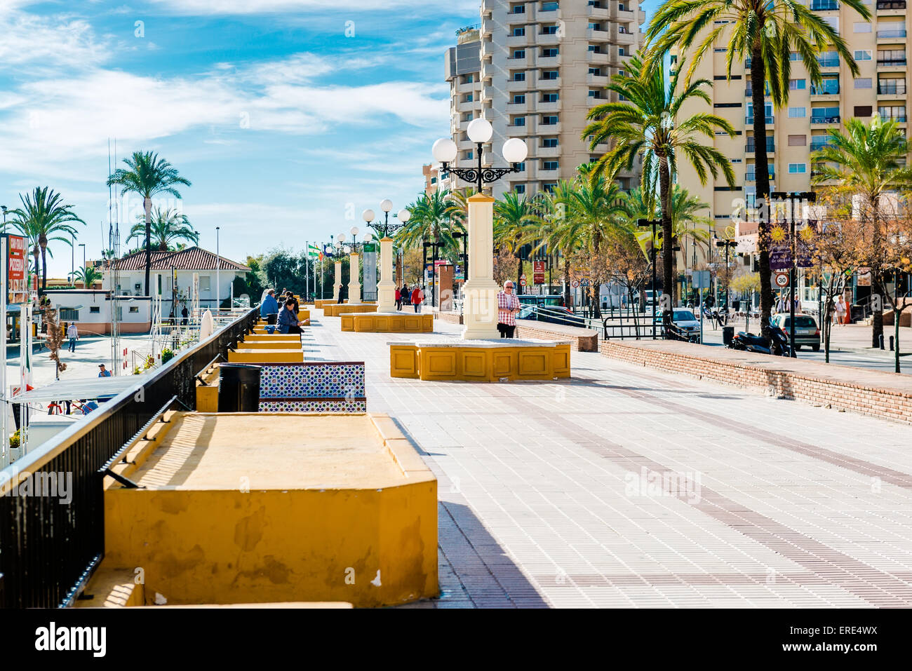 Fuengirola seafront promenade Stock Photo - Alamy