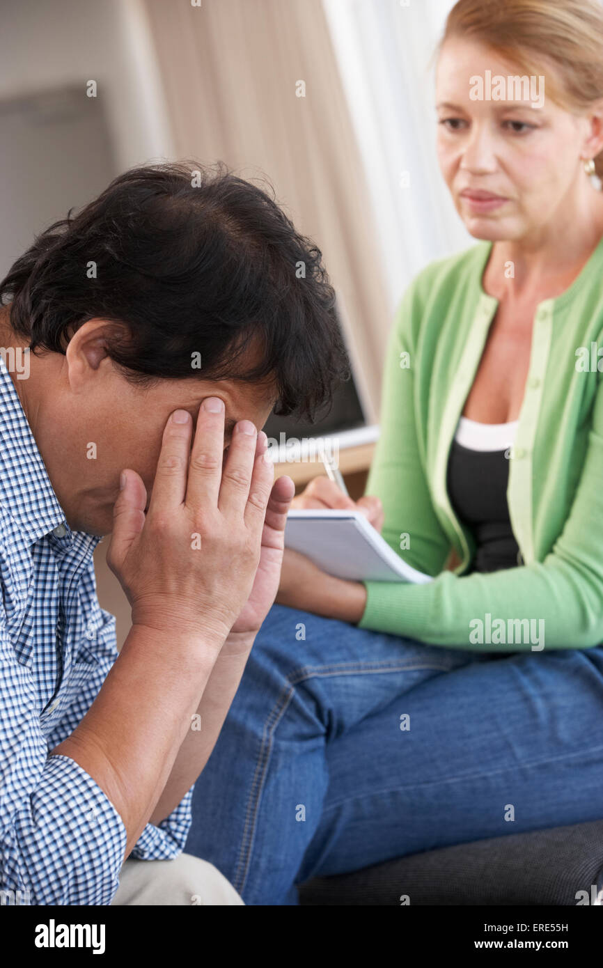 Middle man counselling hi-res stock photography and images - Alamy