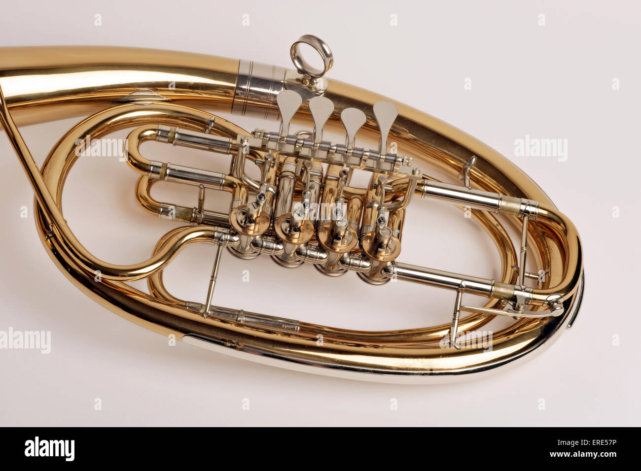 Wagner Tuba, detail of tubing Stock Photo - Alamy