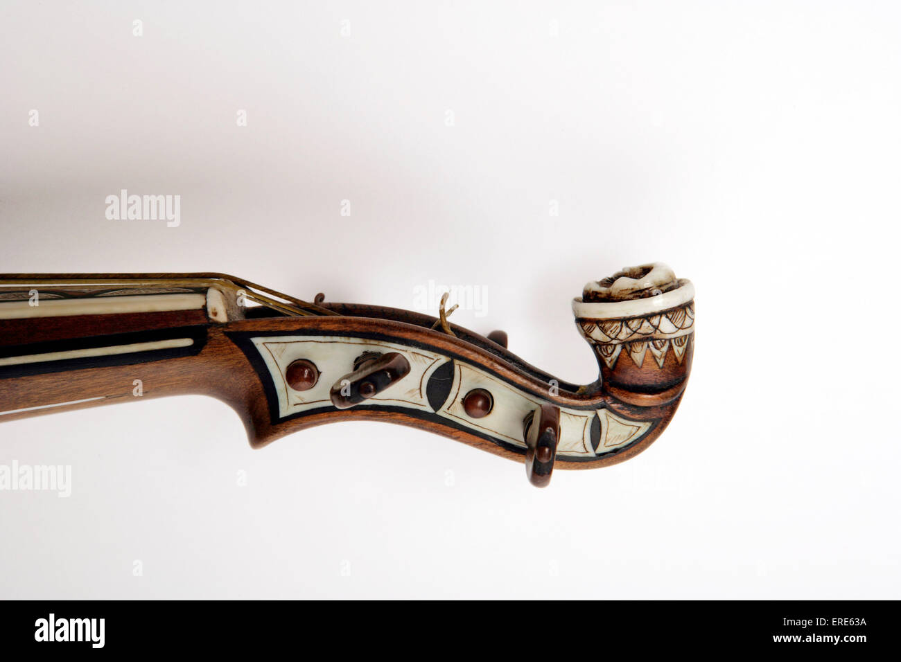 Pochette or dancing kit made from wood and carved ivory, used by ...