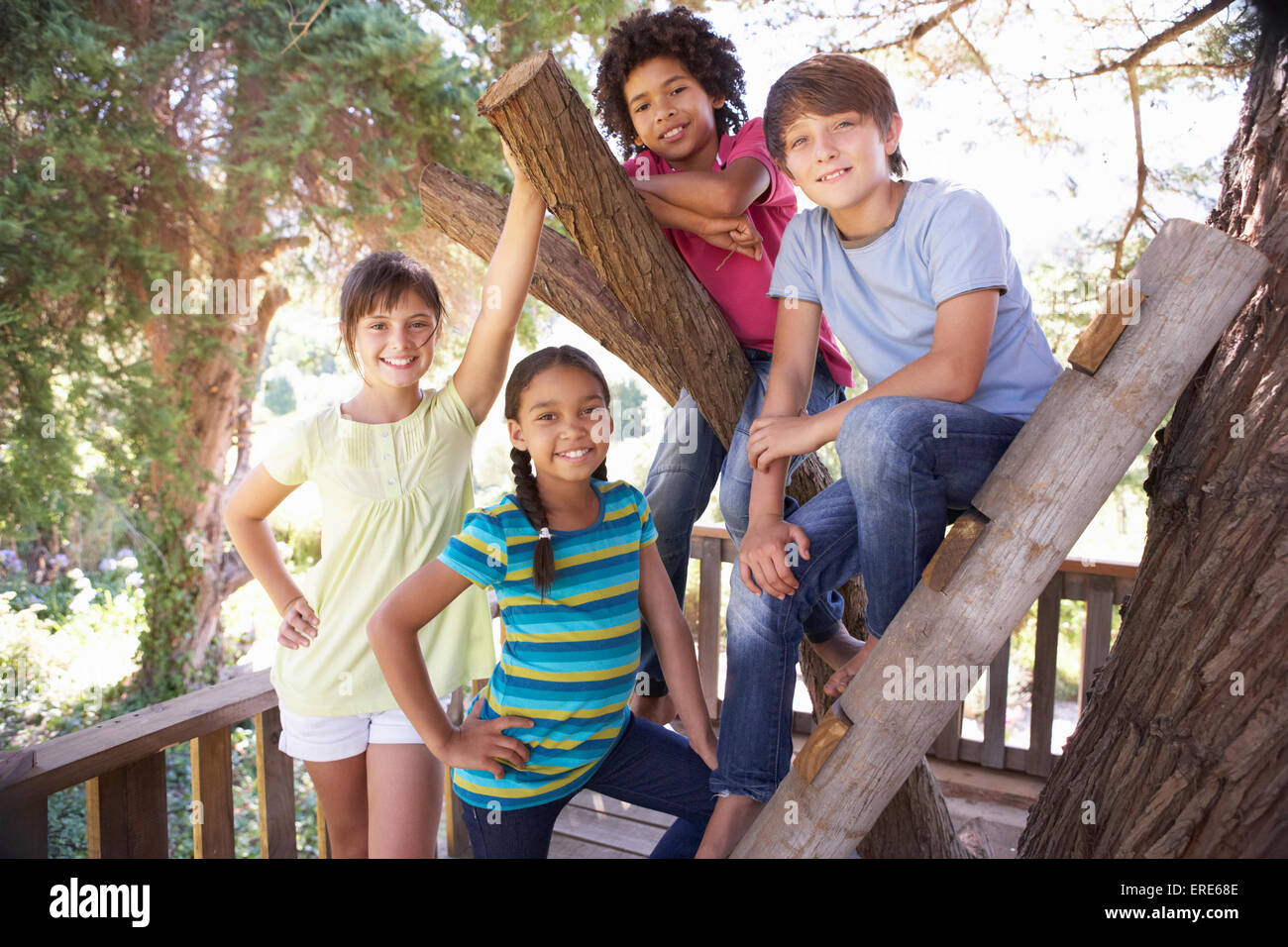 Kid Friends Hanging Out Together