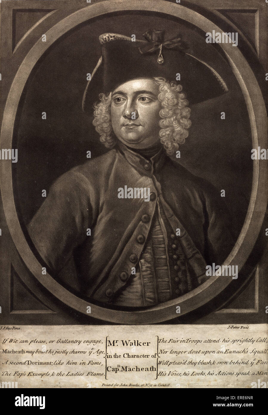 Mr. Walker in the Character of Captain Macheath. J. Ellys, painted. J ...