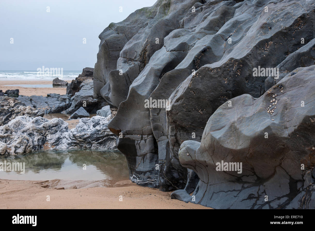 Geology of north cornwall coast hi-res stock photography and images - Alamy