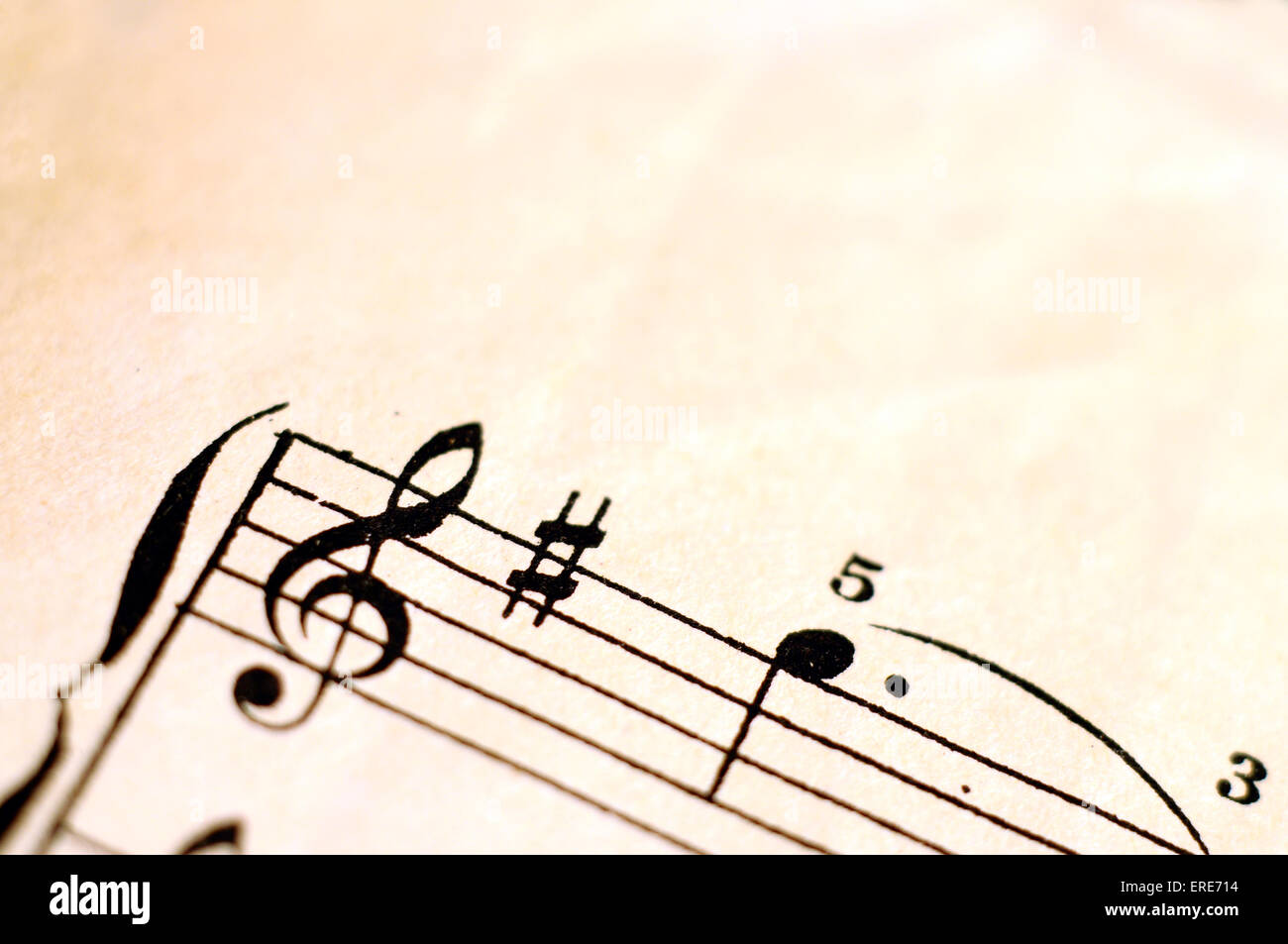 Musical partition hi-res stock photography and images - Alamy