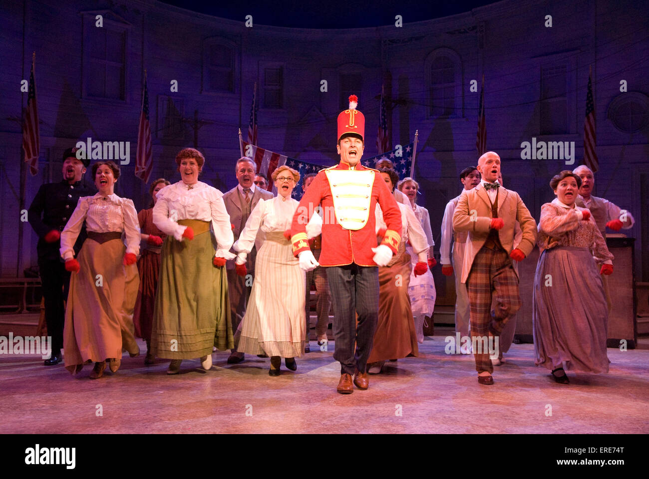 Brian Conley as Professor Harold Hill in The Music Man at Chichester ...