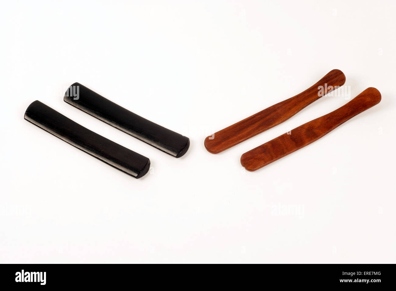 Bones, made of two different types of wood, Irish percussion instrument ...