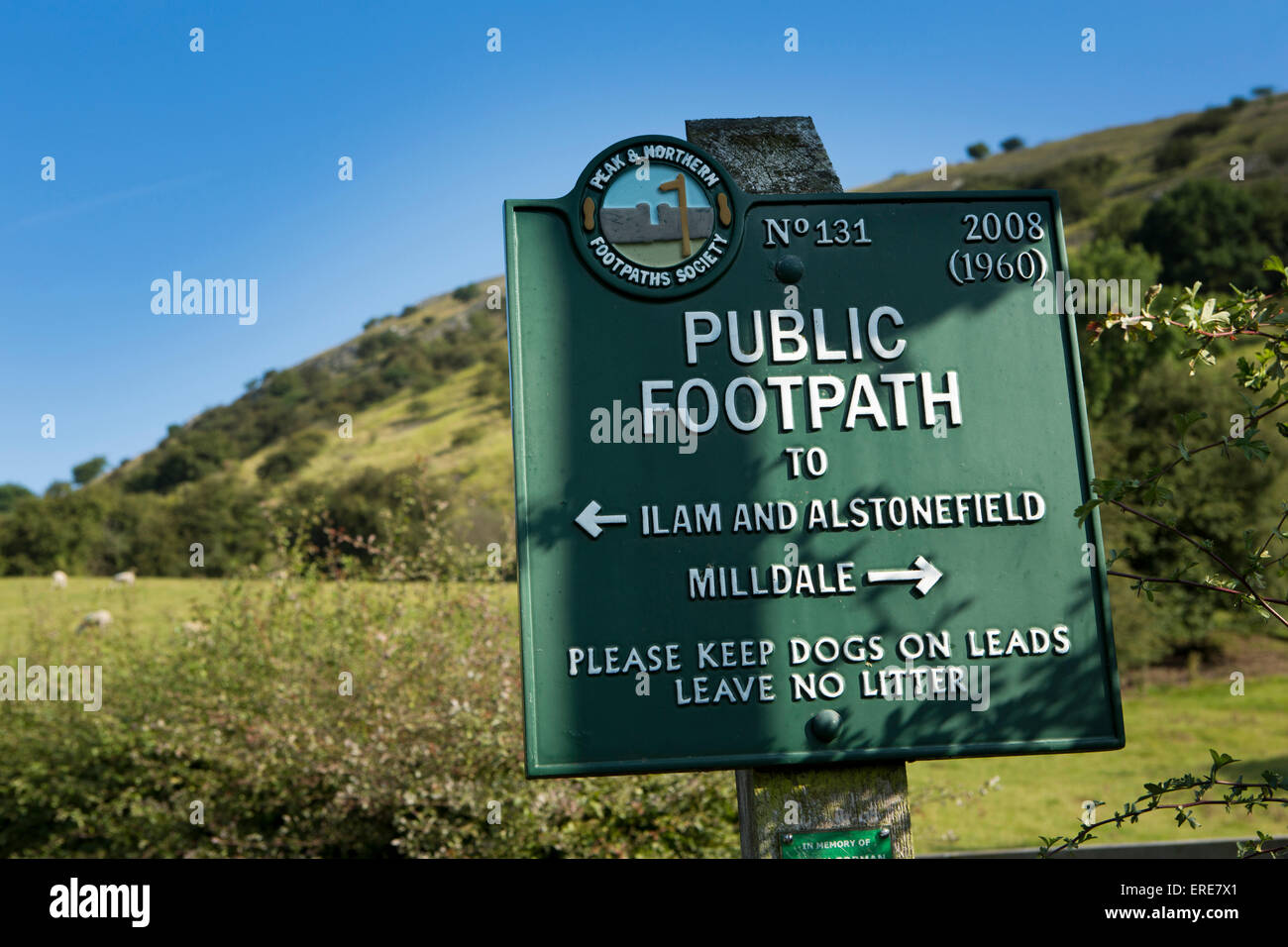 UK, England, Staffordshire, Ilam, Peak and Northern Footpaths Society ...