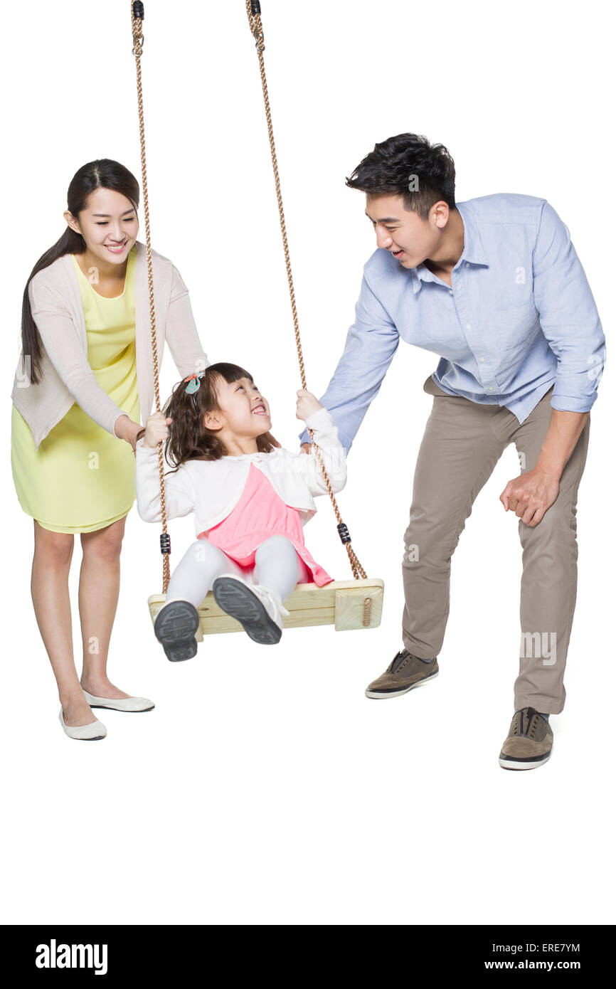 Pushing swing home hi-res stock photography and images - Alamy