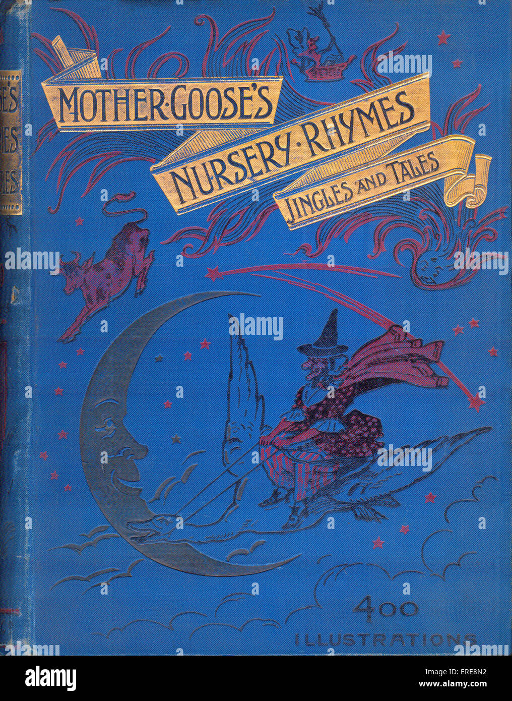 Mother Goose's Nursery Rhymes, c. 1900. Ornate cover of English edition ...