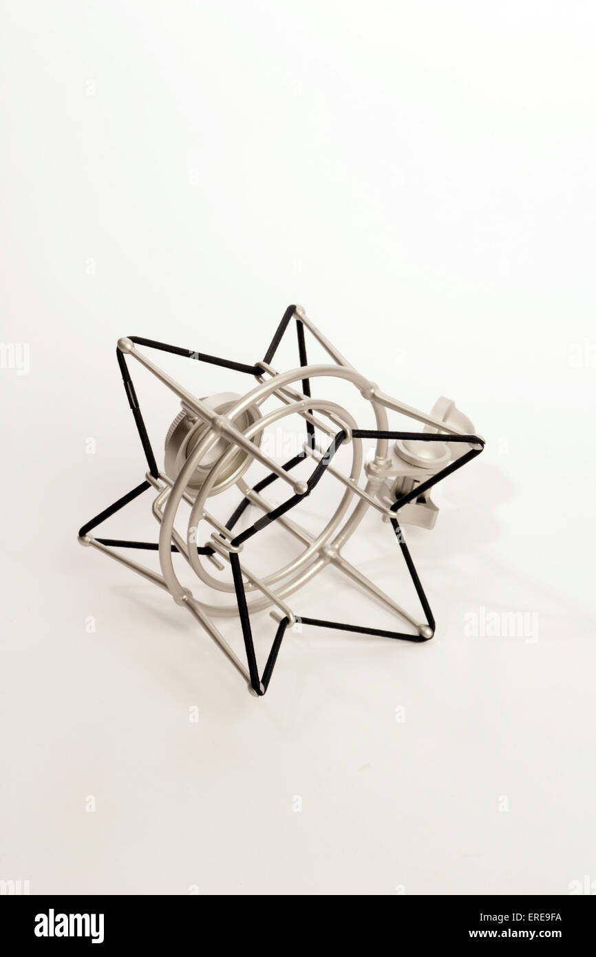 shock mount suspension cage used by recording engineers to reduce ...