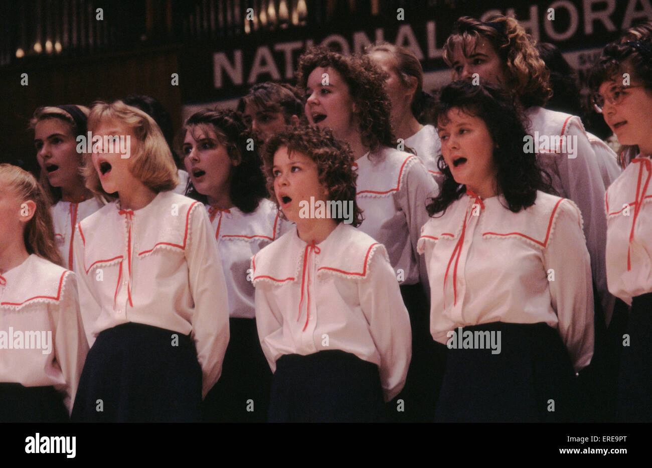 Choir girls performing singing Stock Photo - Alamy