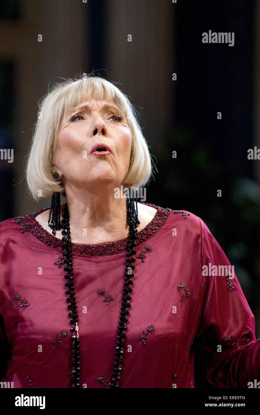 Diana Rigg as Judith Bliss in 'Hay Fever' by Noel Coward, directed by ...