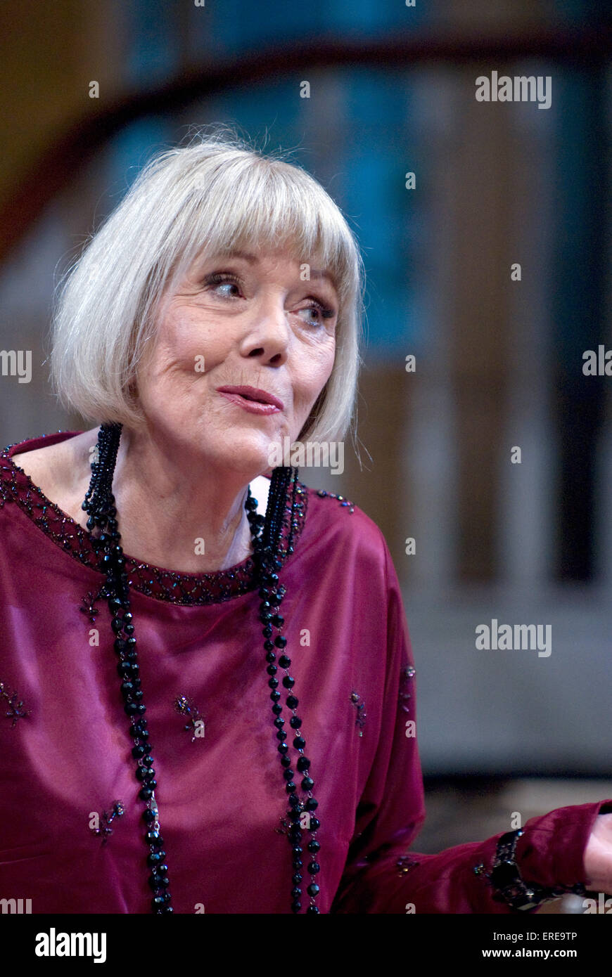 Diana Rigg as Judith Bliss in 'Hay Fever' by Noel Coward, directed by ...