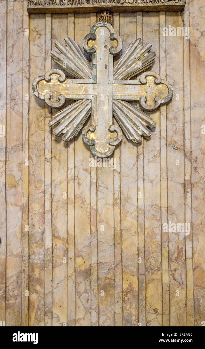 Cross in the Pantheon in Rome Stock Photo - Alamy
