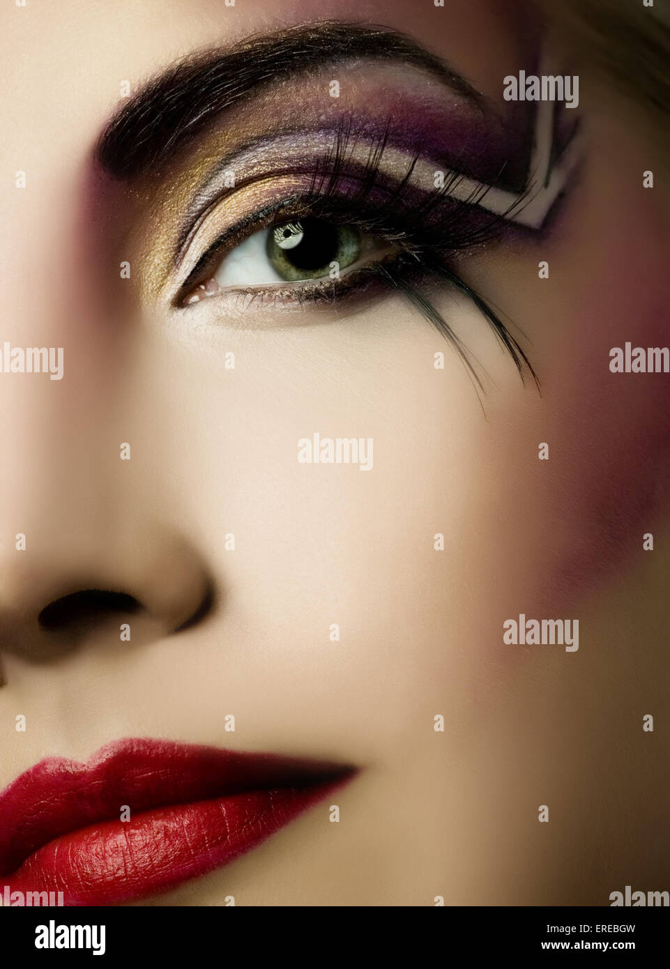 Creative face paint Stock Photo - Alamy