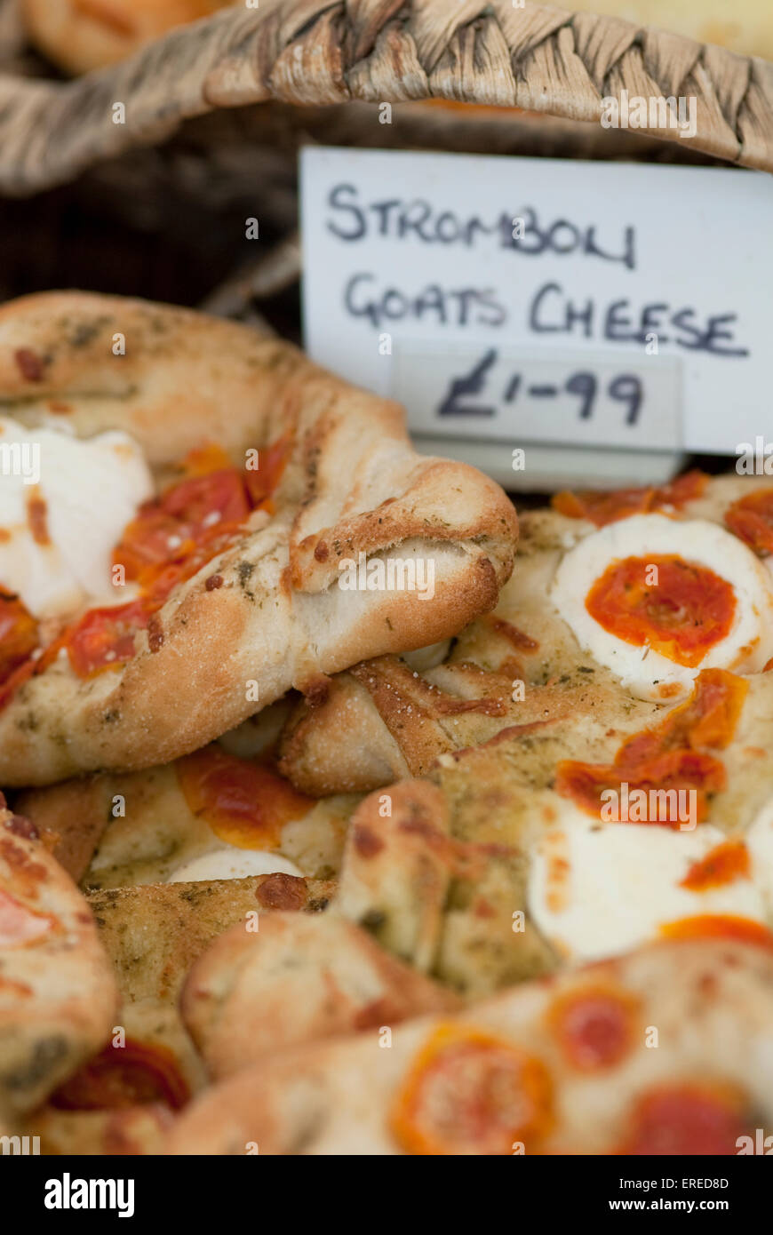 Food image of Stromboli with Goats Cheese Stock Photo - Alamy