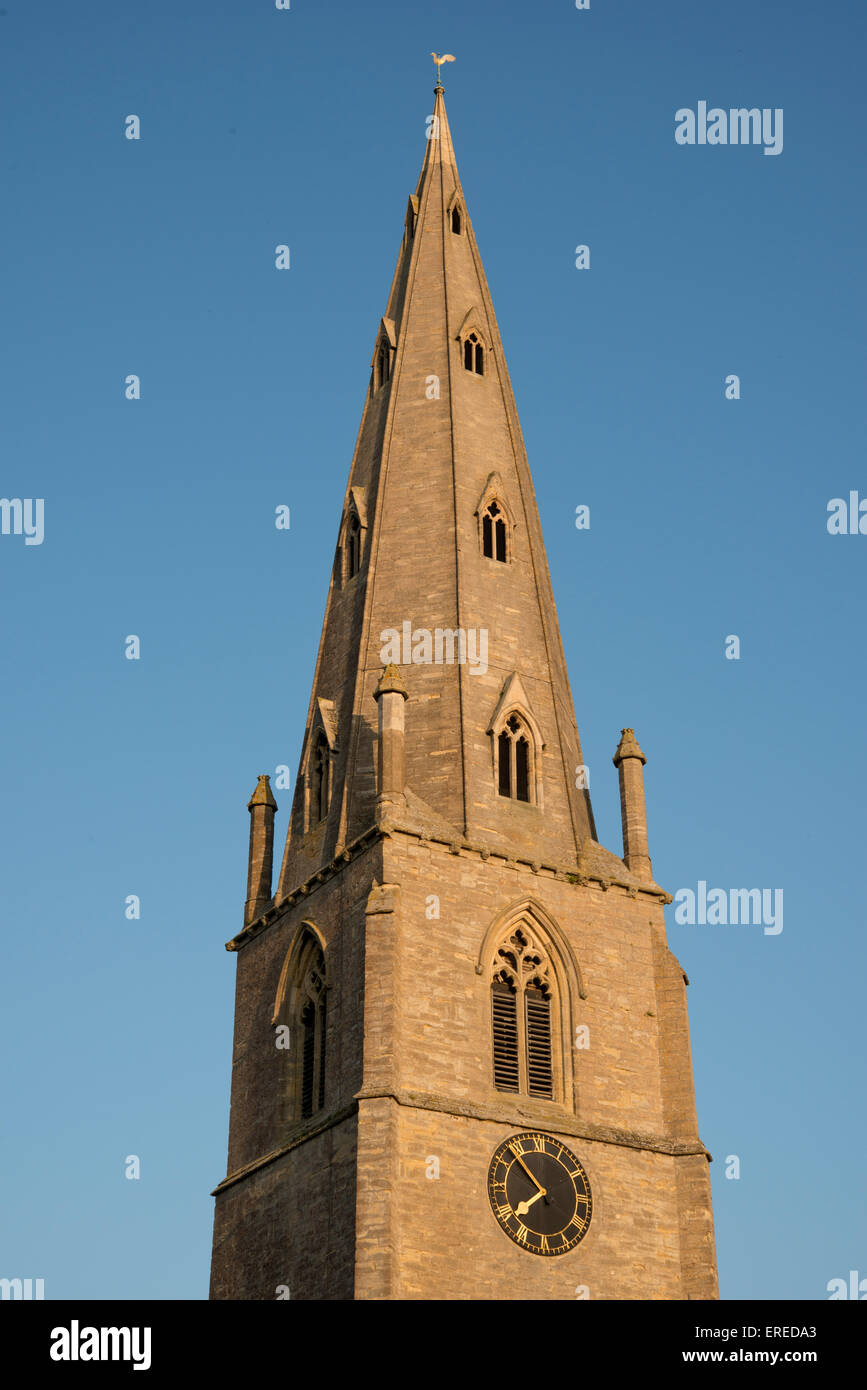Tower spire clock hi-res stock photography and images - Alamy