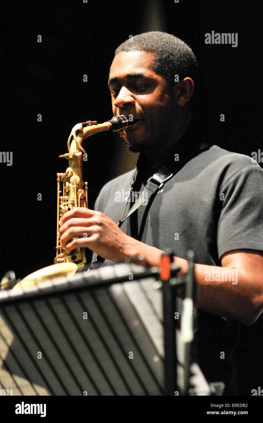 Nathaniel Facey playing with his group 'Emperical' at the Bath Music ...